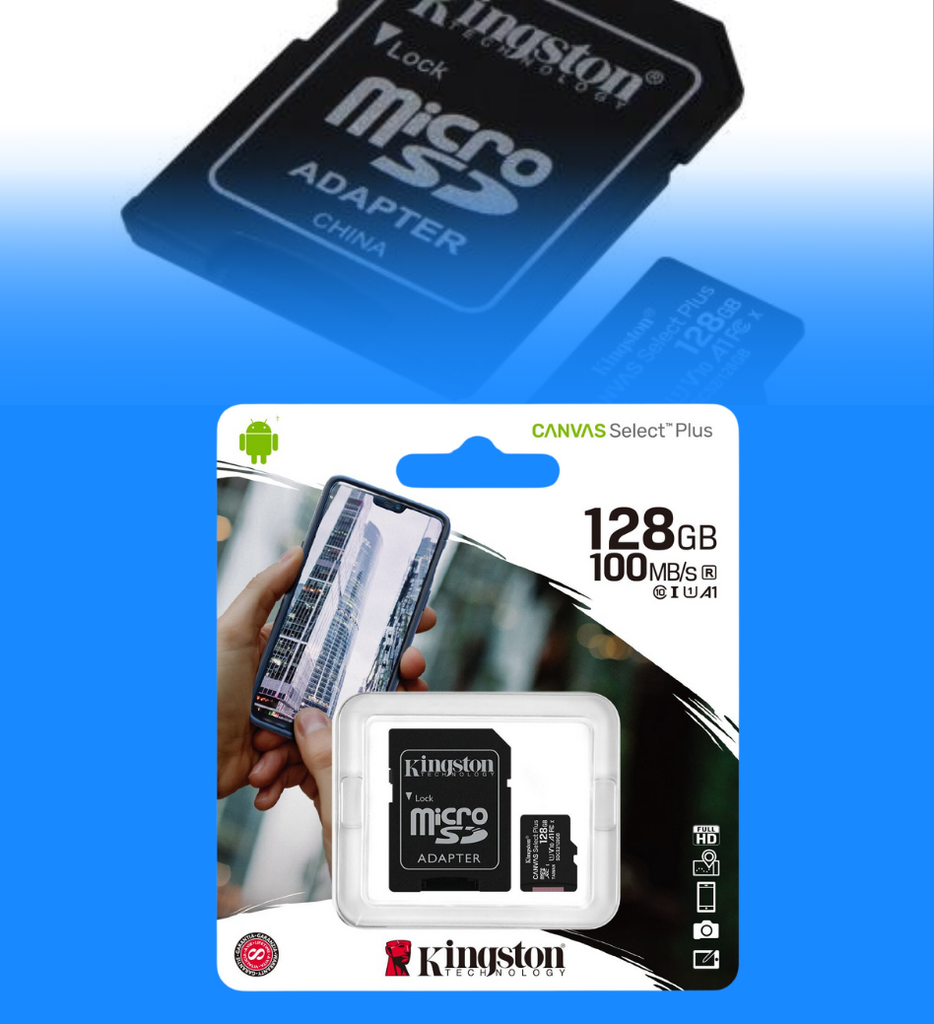 Memoria Micro SD 128GB Kingston Canvas Select 100R A SDCS2/128GB | TERA
